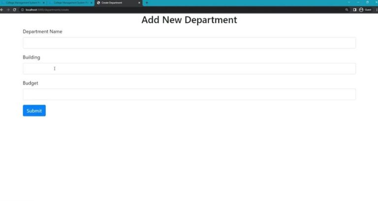 Free Download College Management System Source Code in React JS - otw.cam