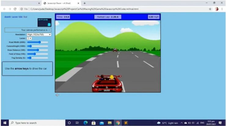 Download Car Racing Game Source Code in Javascript - otw.cam