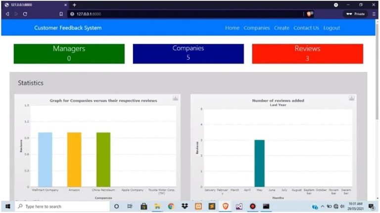 Customer Feedback System Project in Django - otw.cam